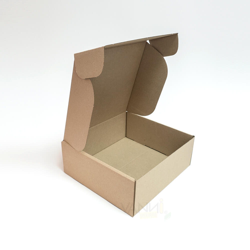 Caja Autoarmable Microcorrugado Café - Vanni Packaging